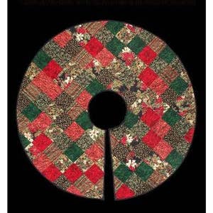 Tis the Season Fat-quarter Tree Skirt Pattern, Easy to Sew Tree Skirt ...
