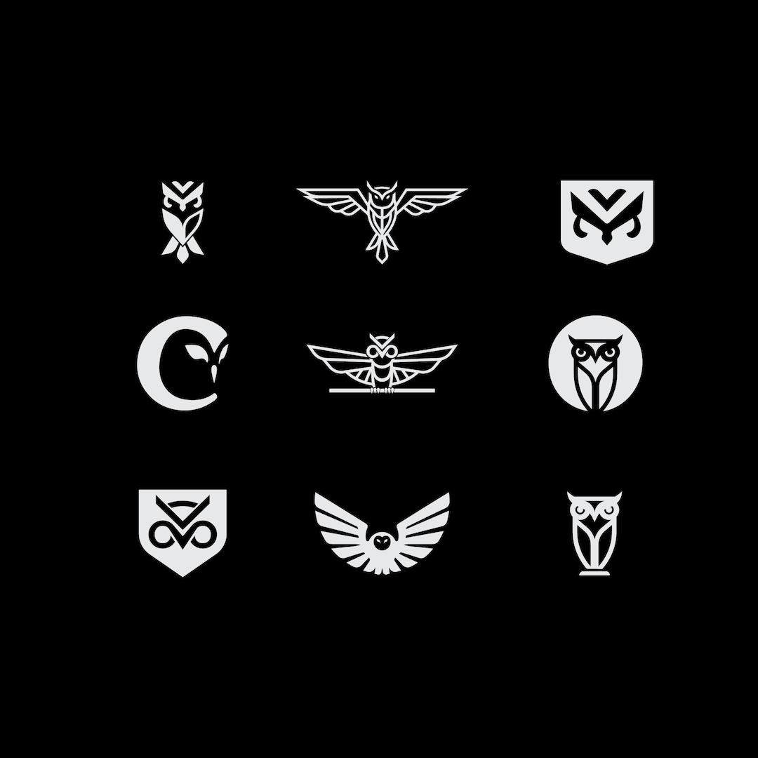 Owl Icons and Marks | Logo Design - Etsy