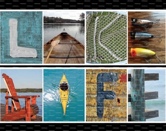 Fishing alphabet | Etsy