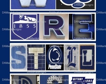 We Are Pennant Art Photo Print Penn State PSU DIGITAL - Etsy