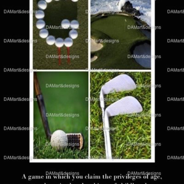 Golf Alphabet - Etsy