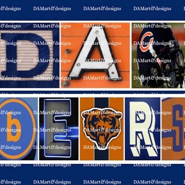 Chicago Alphabet Wall Art - Etsy