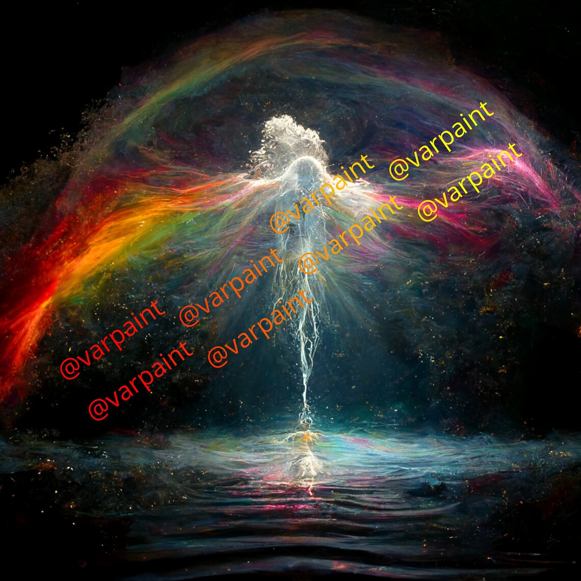 Serene Cosmic Angel Digital Downloadable Print: Transform Your - Etsy