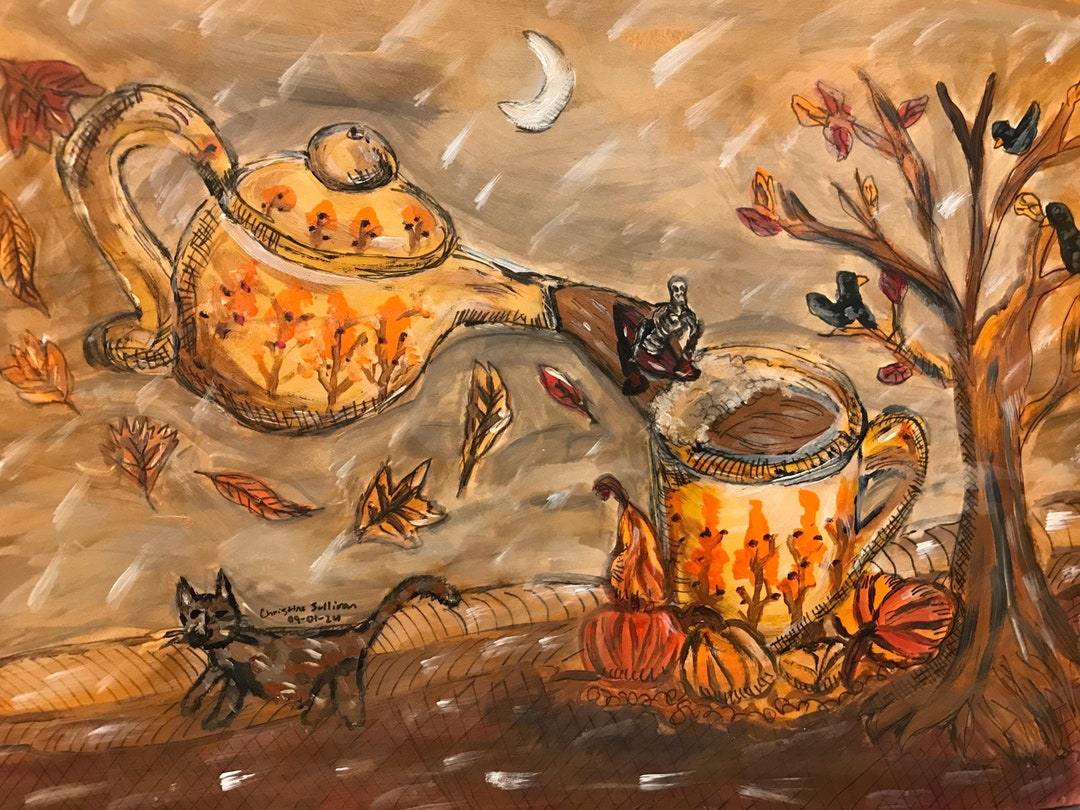 Surreal Tea Party Print - Etsy