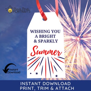 Sparklers, Favor Tag, Pop by Tags, Summer Party, 4th of July, Small ...