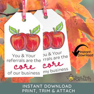 Fall Pop Bys Apple Gift Tags Real Estate Marketing Small - Etsy UK