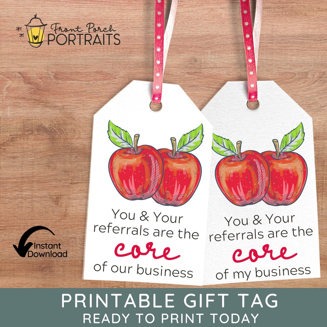 Fall Pop Bys Apple Gift Tags Real Estate Marketing Small - Etsy UK