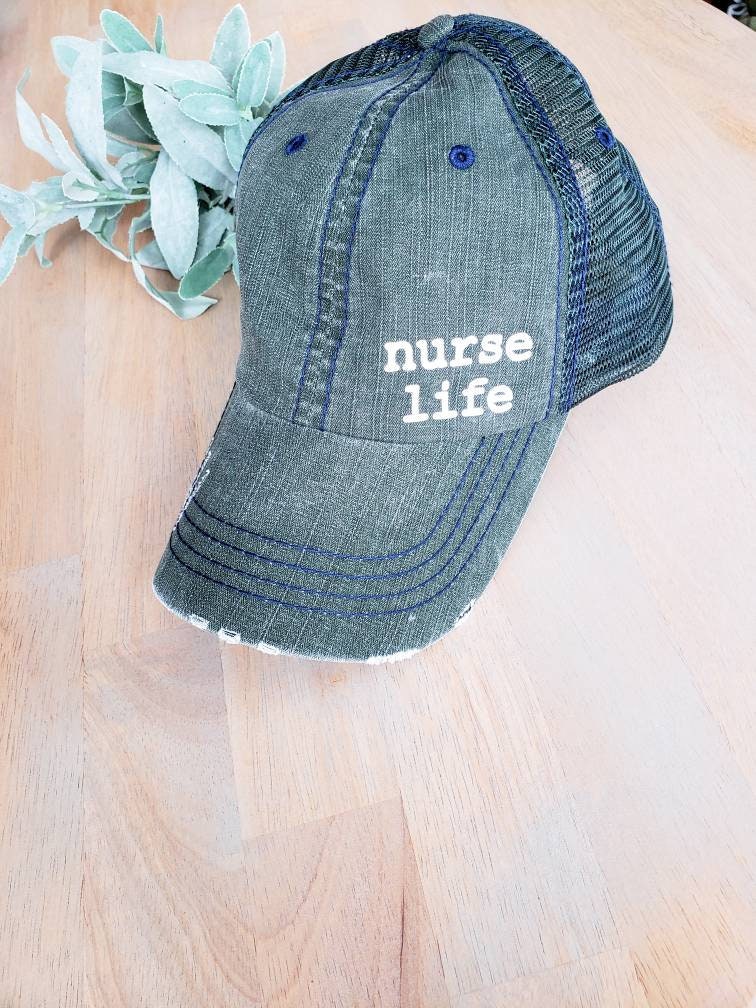 Nurse life hat Nurse Hat RN Hat Nurse Gift Hats for | Etsy