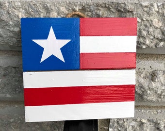 Barn quilt flag | Etsy