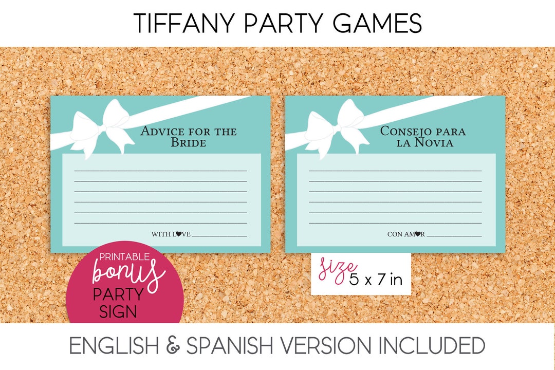 Advice for the Bride / Tiffany, Breakfast at Tiffany Bridal Shower ...