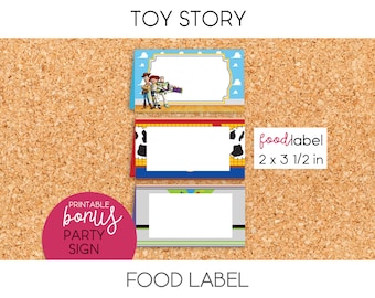 Toy Story Food Label - Etsy