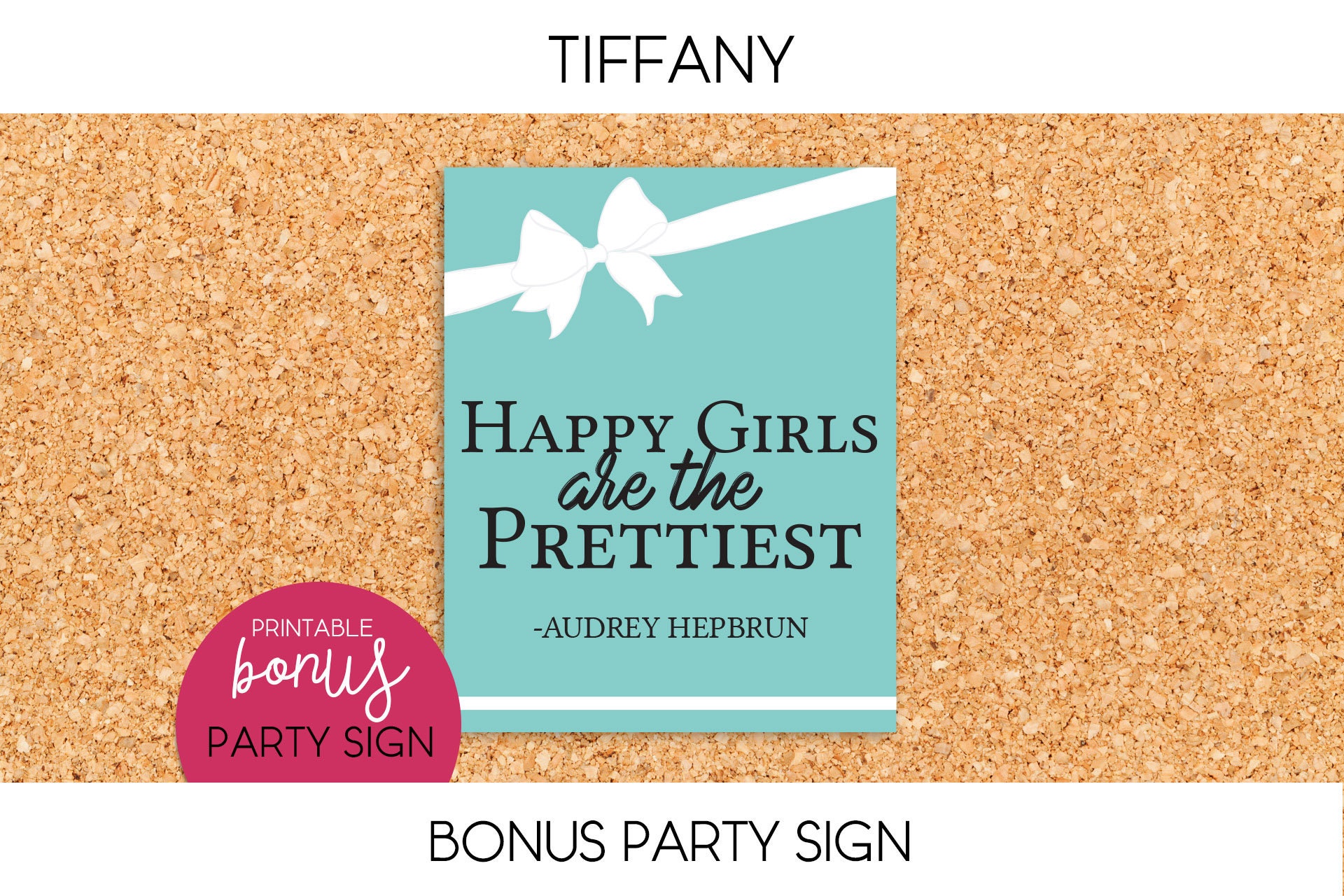 Tiffany Party Breakfast at Tiffany / Food Label Water Label | Etsy