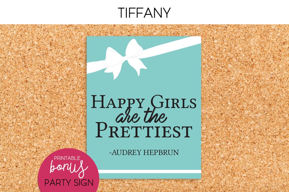 Tiffany Breakfast at Tiffany Party Games for Girls - Etsy