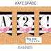 Kate Spade Party Banner Banner Alphabet A-Z and Numbers - Etsy