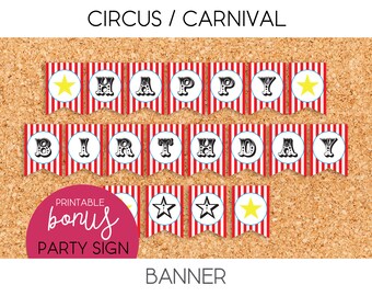 Circus Banner - Etsy