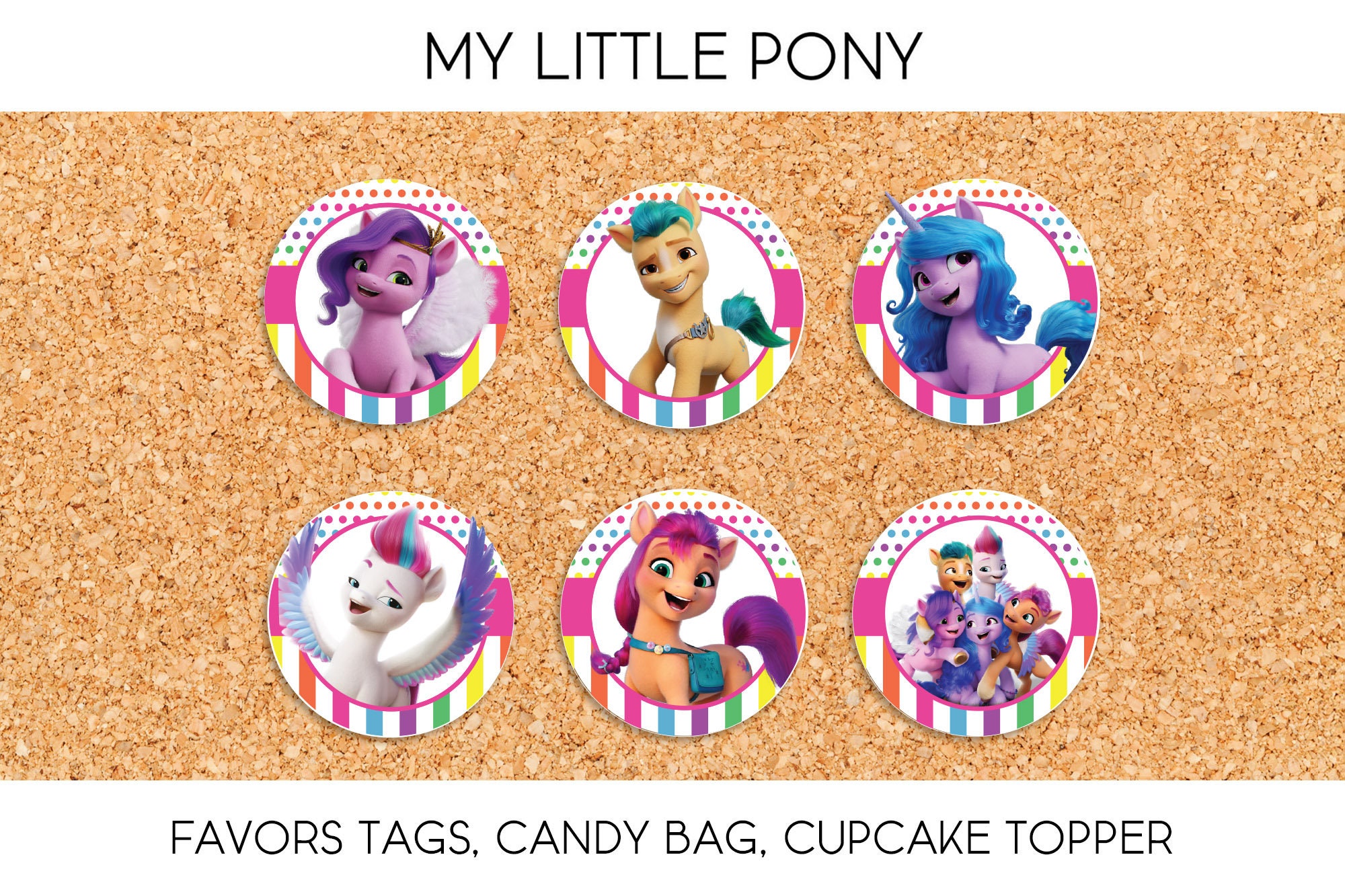 My Little Pony New Generation / Tags Gift Tags Candy Tags | Etsy