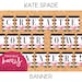 Kate Spade Party Banner Banner Alphabet A-Z and Numbers - Etsy