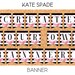 Kate Spade Party Banner Banner Alphabet A-Z and Numbers - Etsy