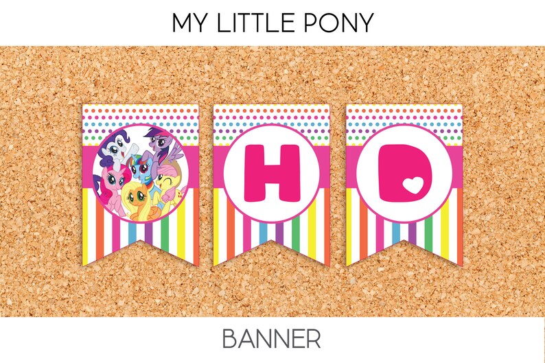 My Little Pony / Party Banner Plus Party Sign PRINTABLE - Etsy