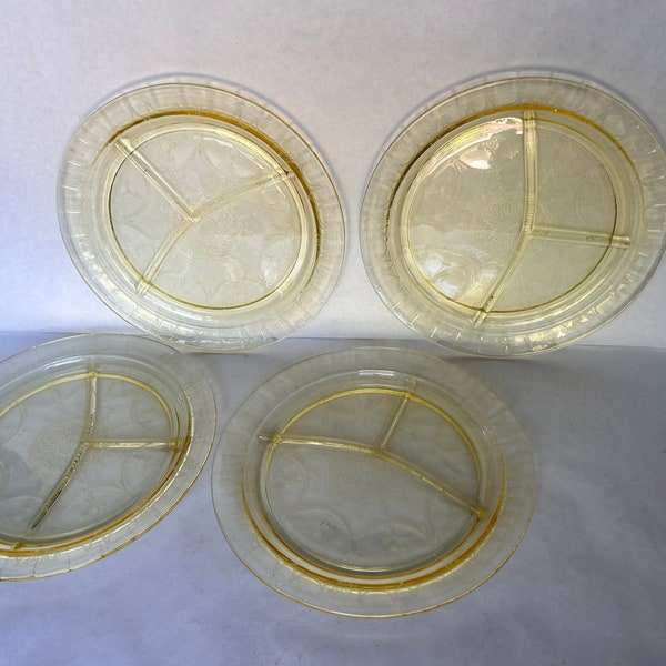 Yellow Glass Plate - Etsy