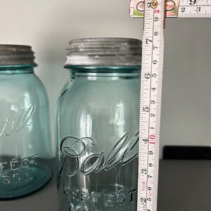 Antique Ball Mason Jars Set of 2 W/dome Glass Lid Top With Wire Closing ...