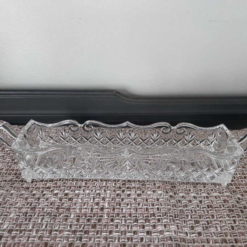 Crystal Tray With Handle - Etsy