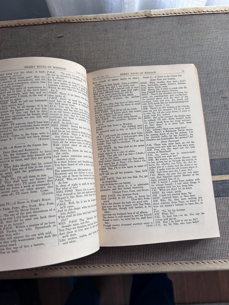 Antique Shakespeare Love Plays Book, World's Greatest Literature, 1936 ...