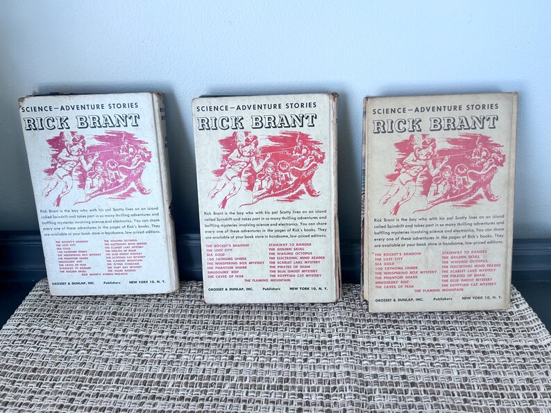 John Blaine Rick Brant Science Adventure Books Set, Vintage Collection ...