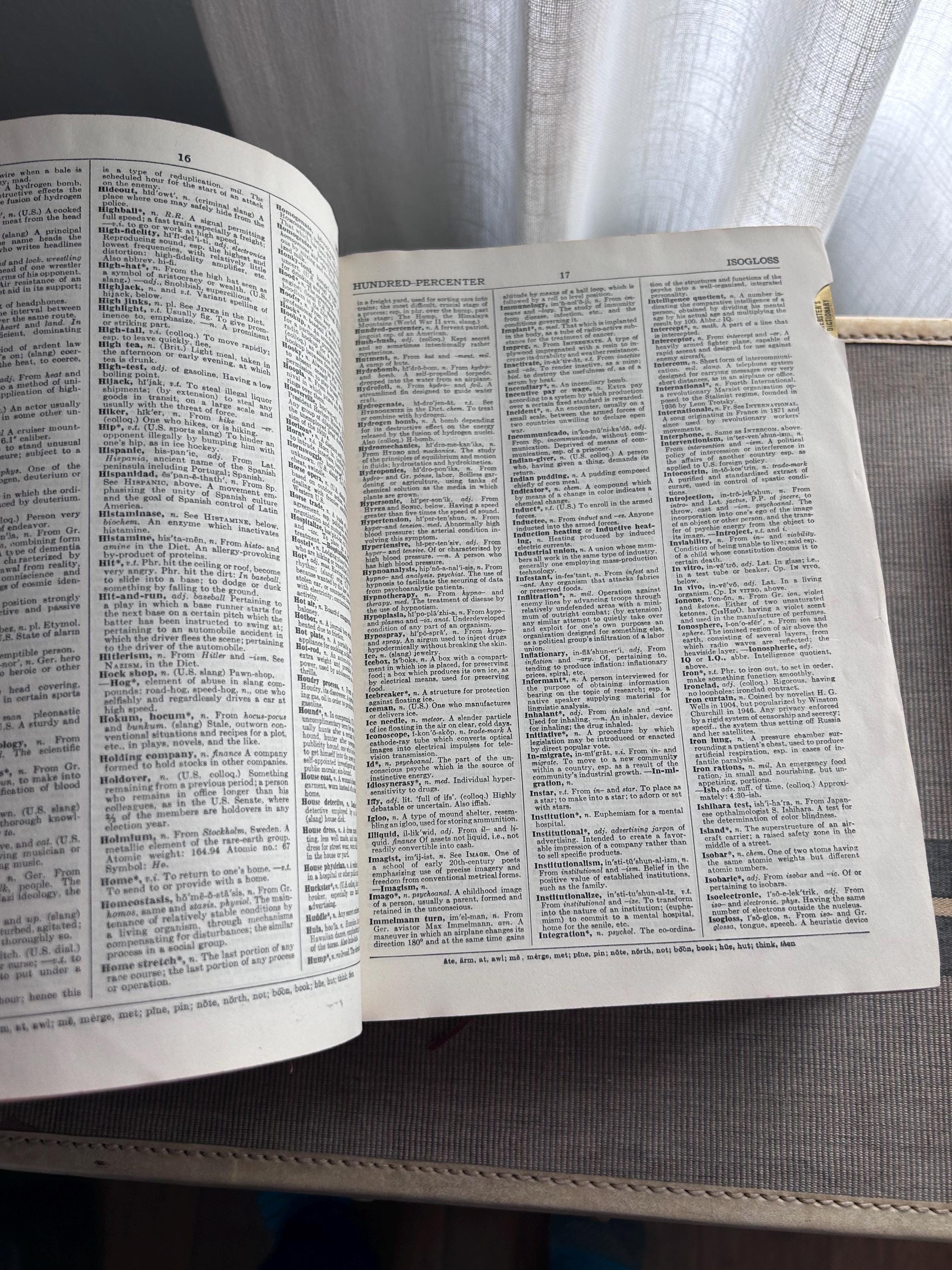 Vintage Webster Dictionary 1956 Antique Library Book - Etsy