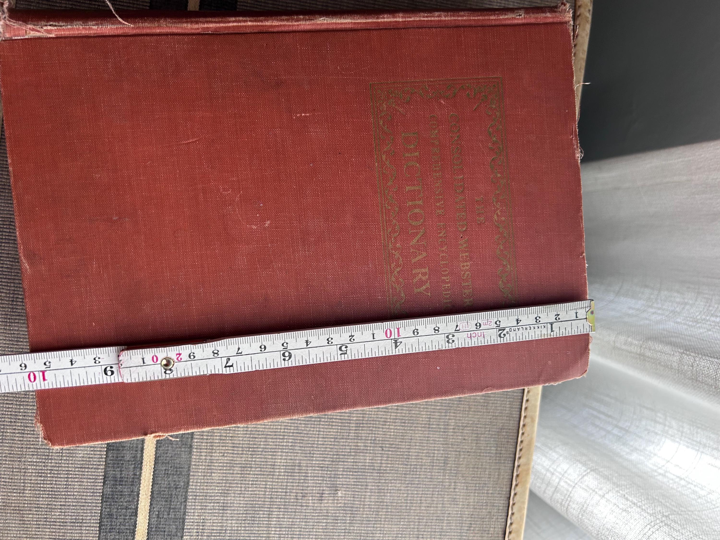 Vintage Webster Dictionary 1956 Antique Library Book - Etsy