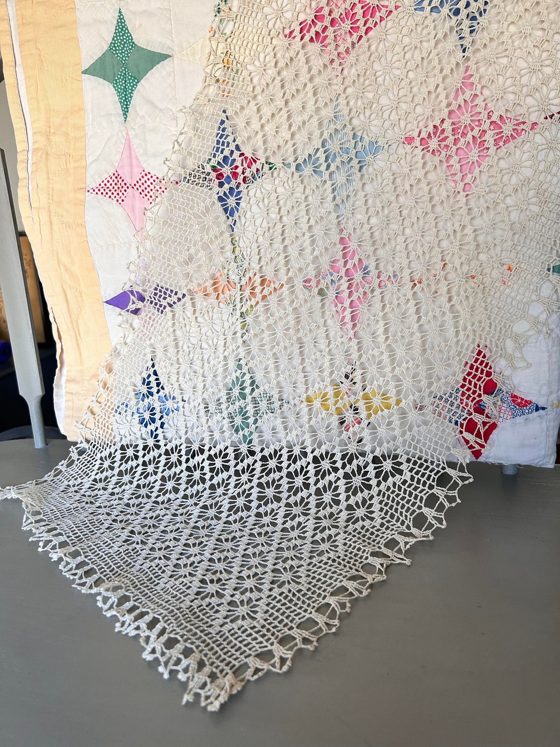 Vintage Hand Crocheted Table Runner Antique Table Scarf - Etsy