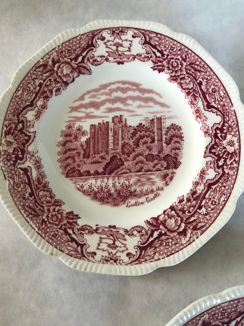 Historic Castles Set of 5 Salad/dessert Plates Royal Swan - Etsy