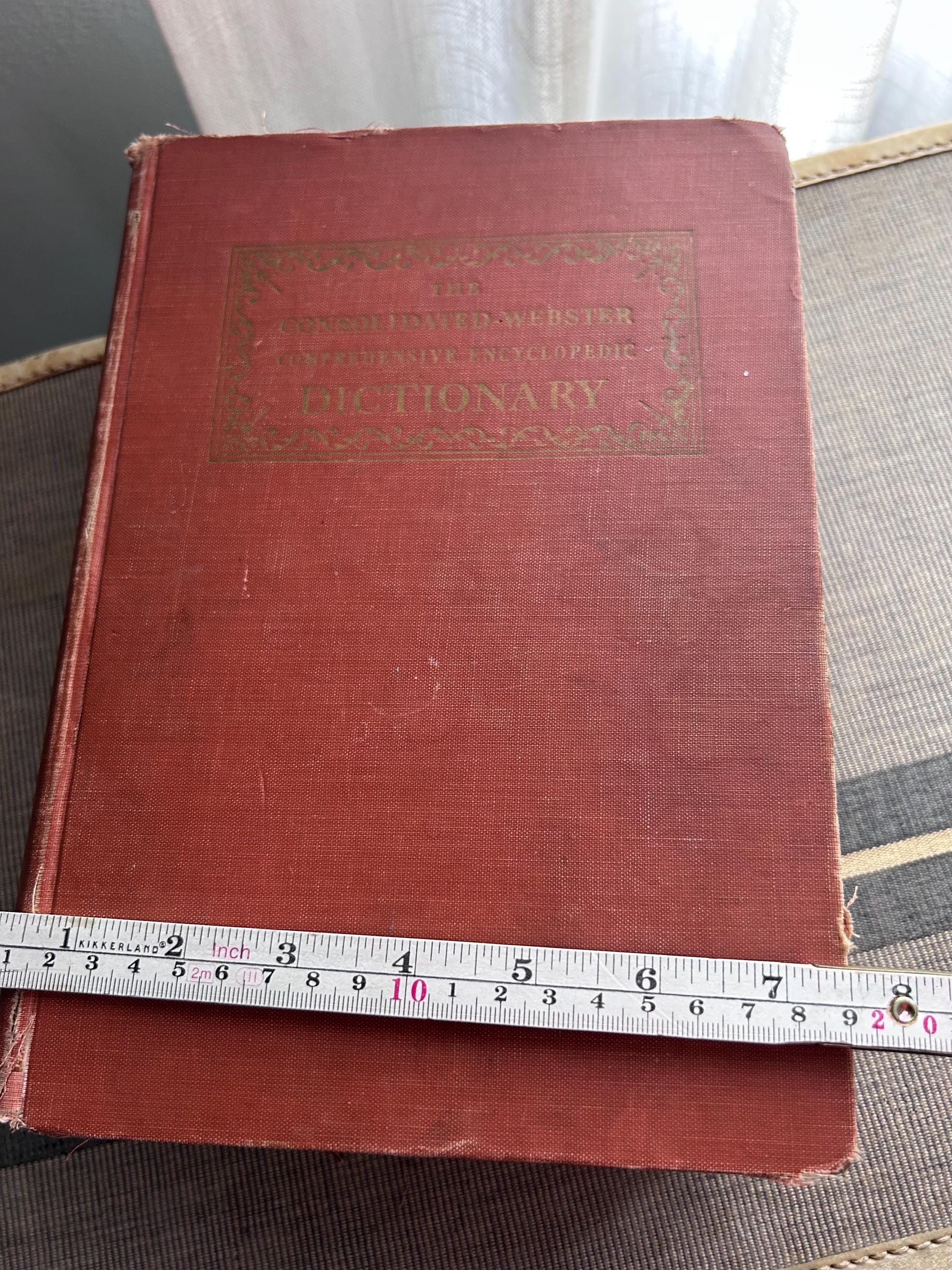 Vintage Webster Dictionary 1956 Antique Library Book - Etsy