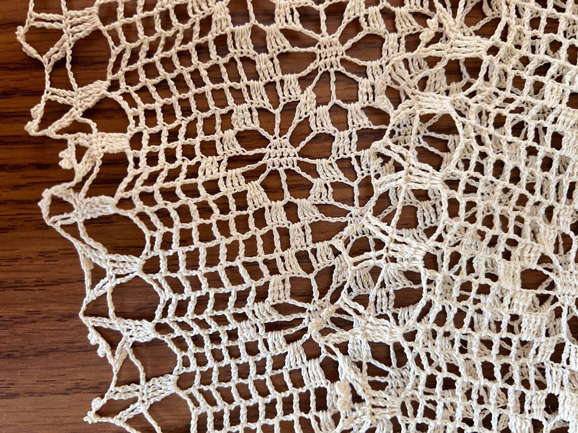Vintage Hand Crocheted Table Runner Antique Table Scarf - Etsy