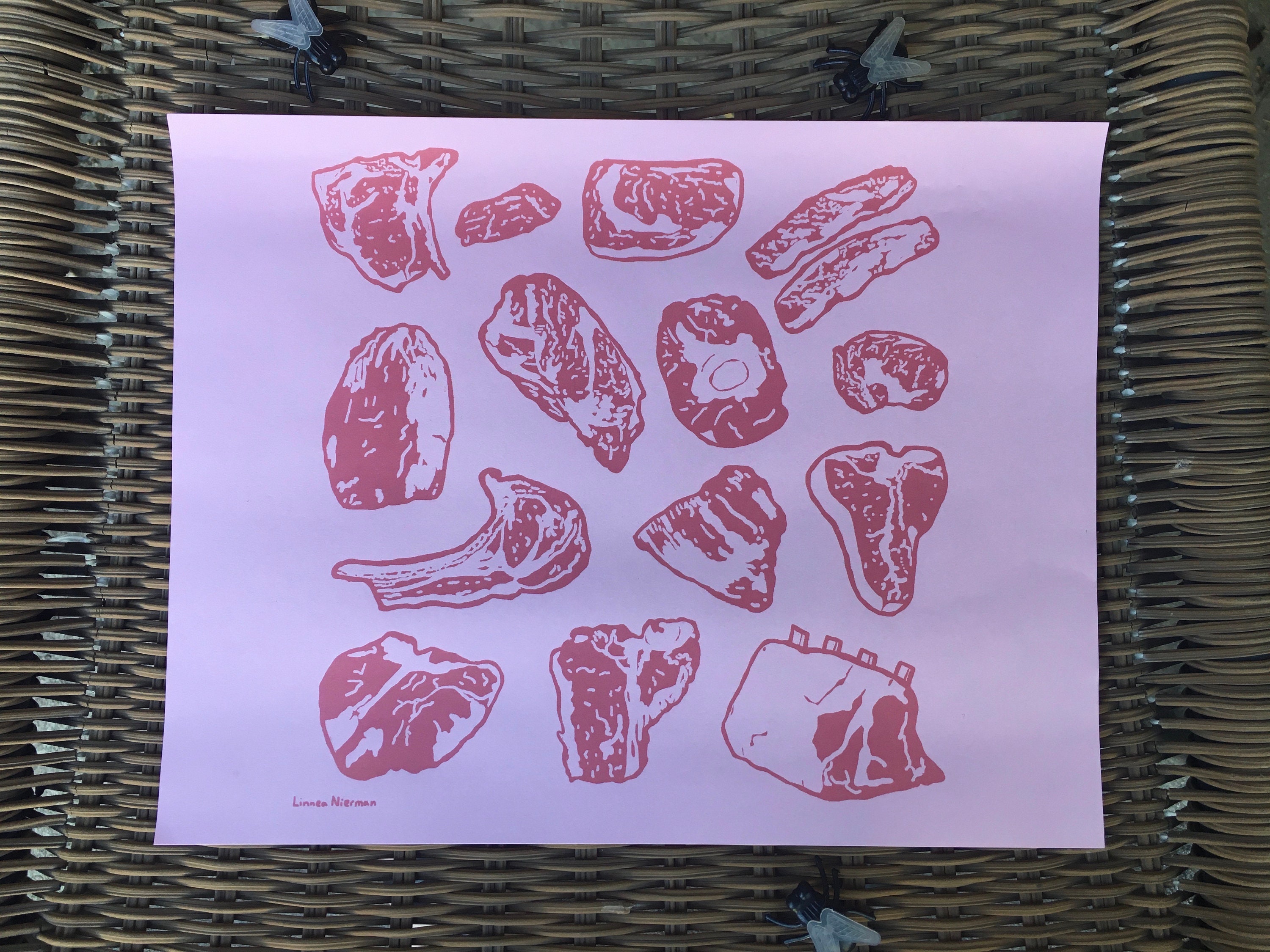 Meat Print | Etsy