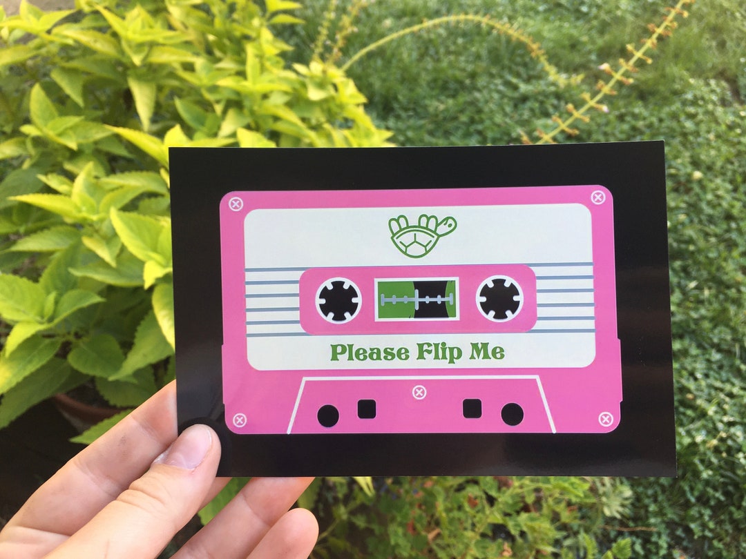 Please Flip Me Cassette Tape Print 4x6 Photo - Etsy