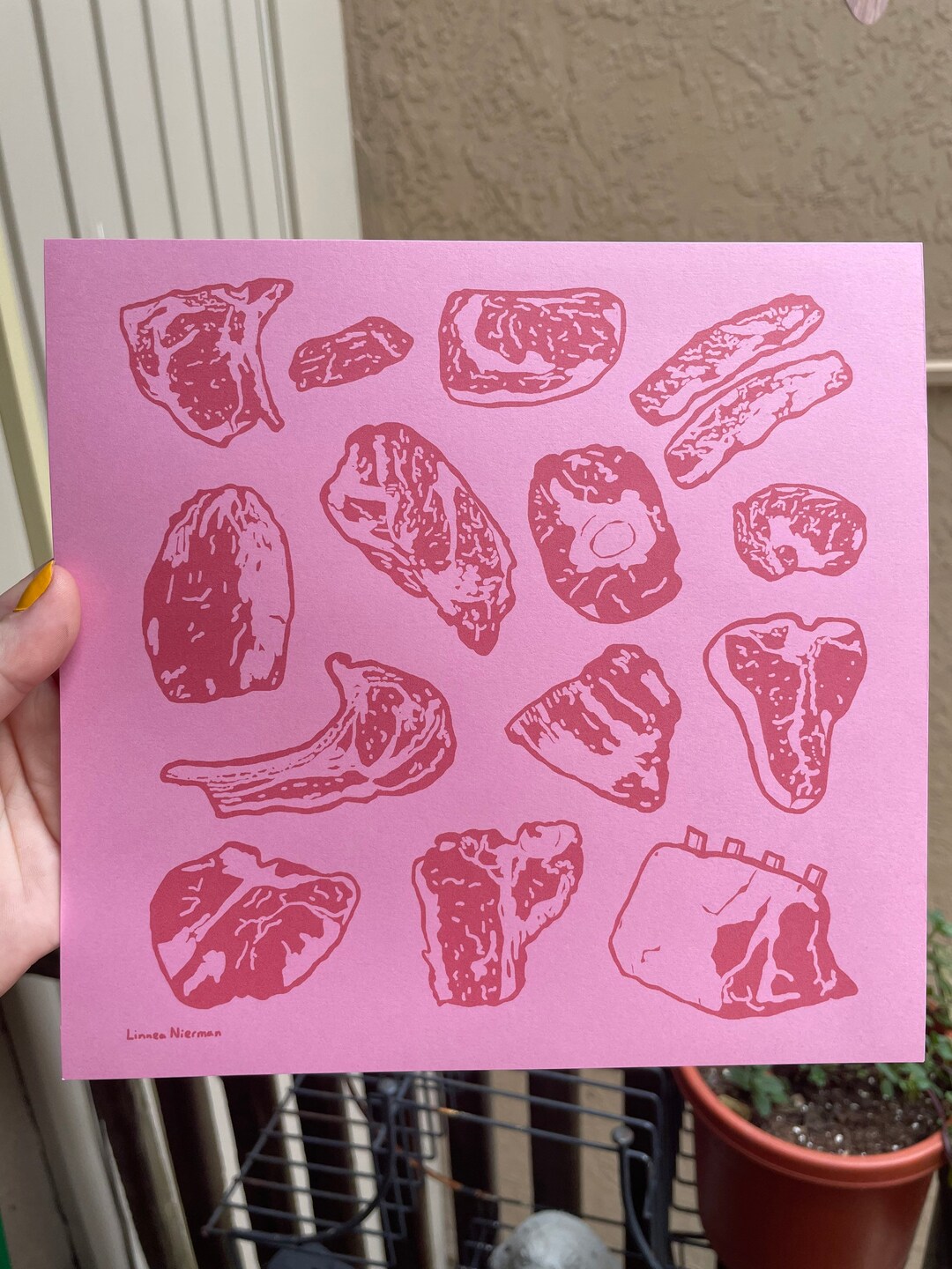 Meat Print - Etsy
