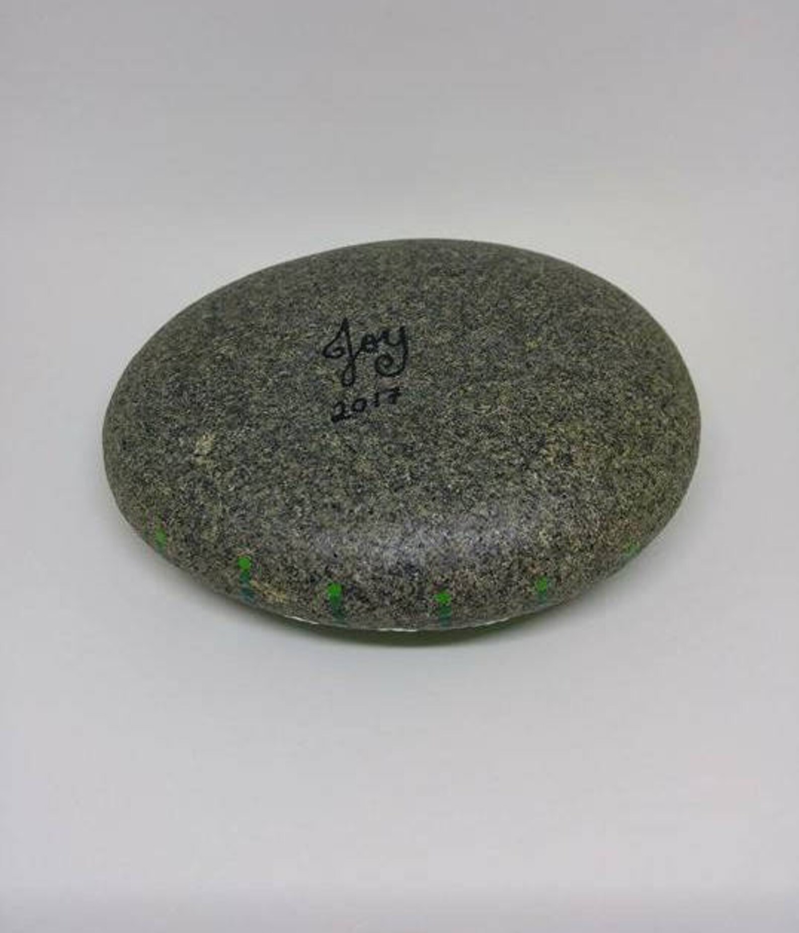 Four Leaf Clover Lucky Garden Stone Custom Gift Green Dot - Etsy