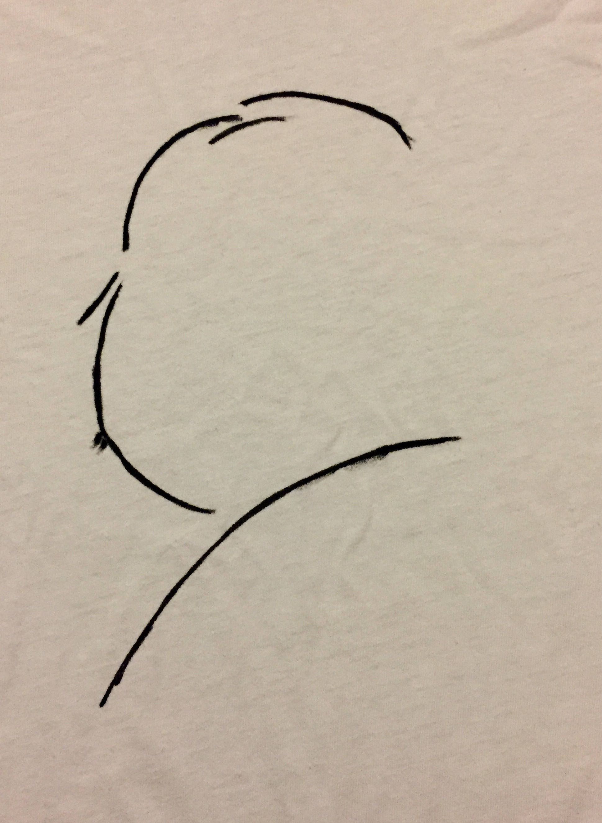 Alfred Hitchcock Profile Drawing