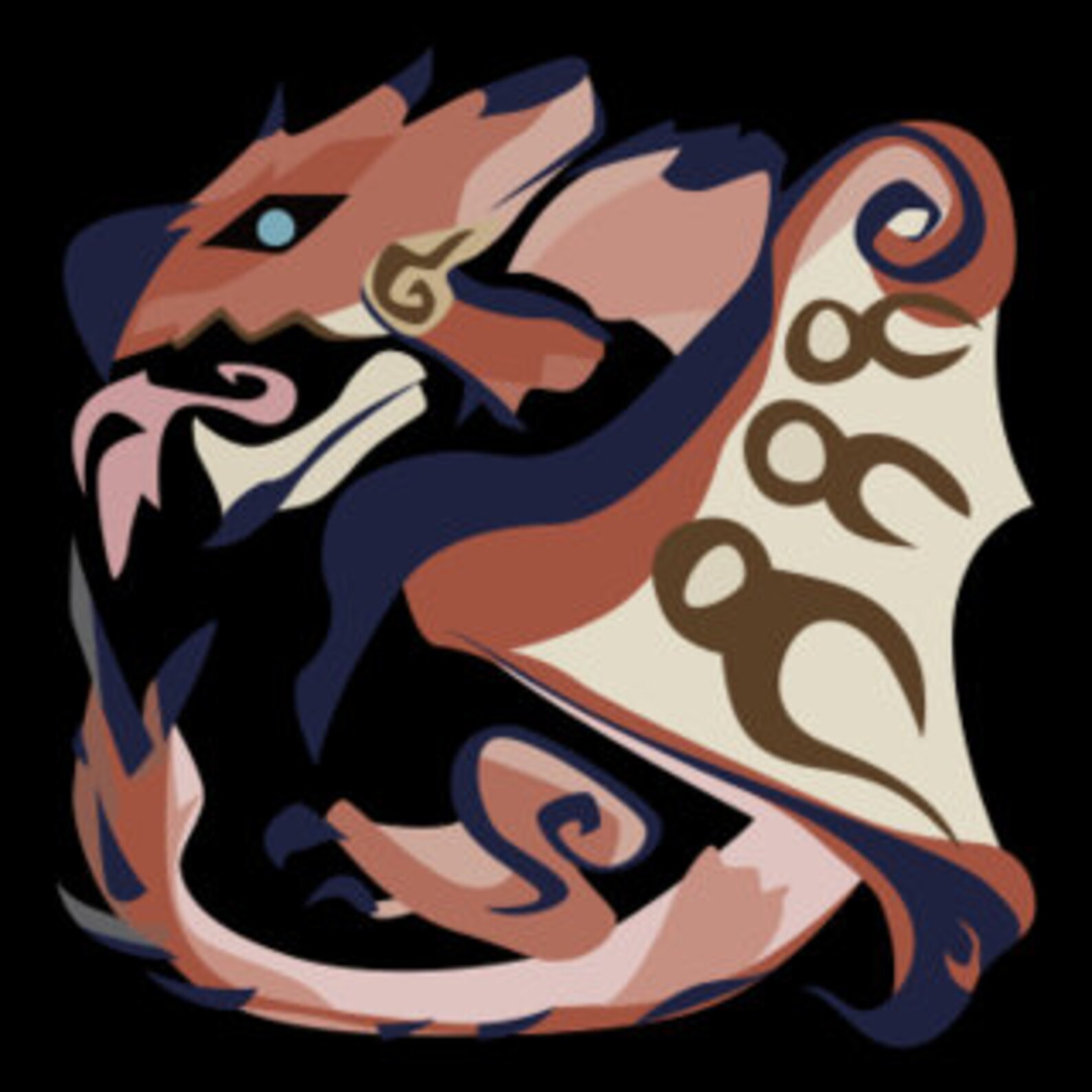 Rathalos Rise Icon Cross Stitch Pattern - Etsy