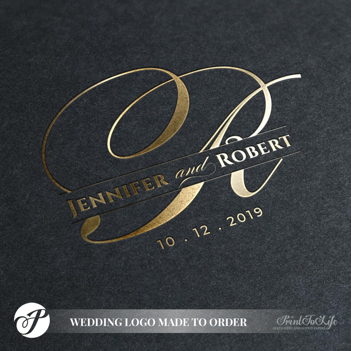 Wedding Monogram, Single Letter, Classic Collection, Made to Order - Etsy