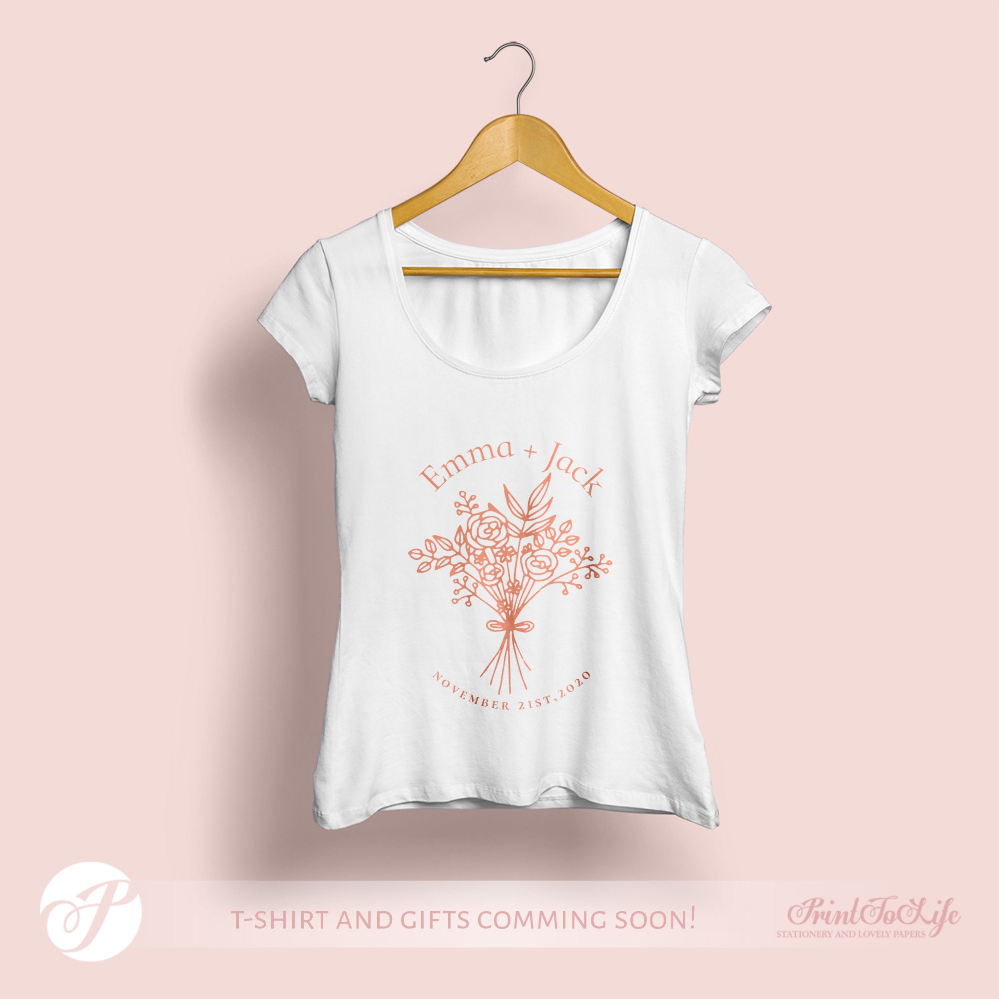 Wedding Logo Design Custom Wedding Stamp Bouquet Wedding - Etsy