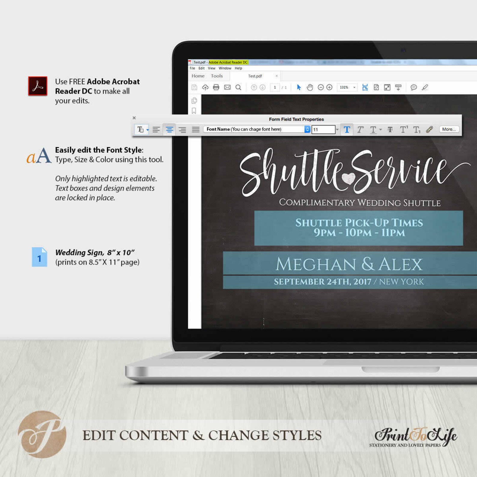 Shuttle Service Sign Wedding Shuttle Sign Wedding - Etsy