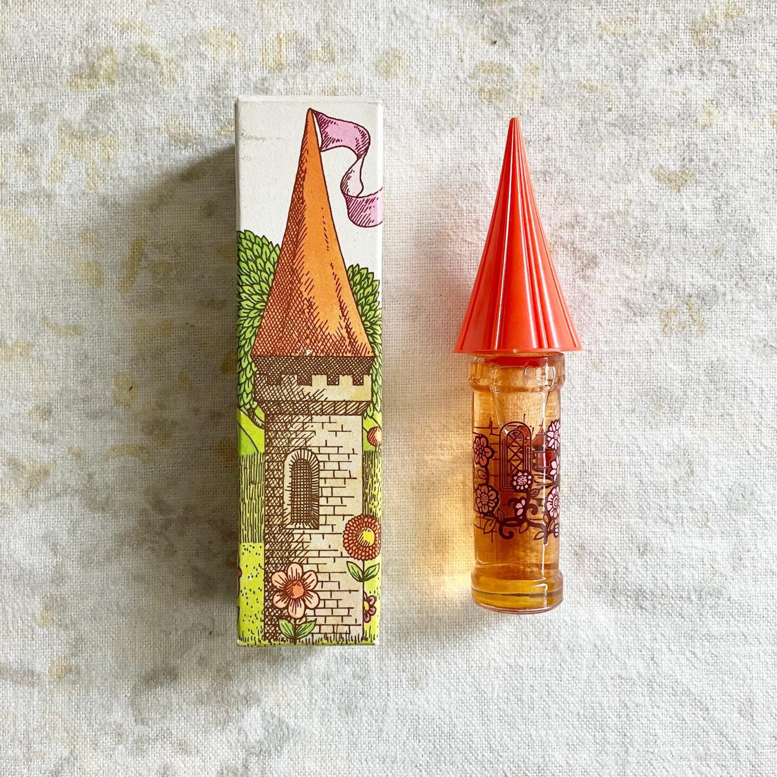 Vintage 1969 Avon Her Prettiness Secret Tower Fragrance Rollette Full ...
