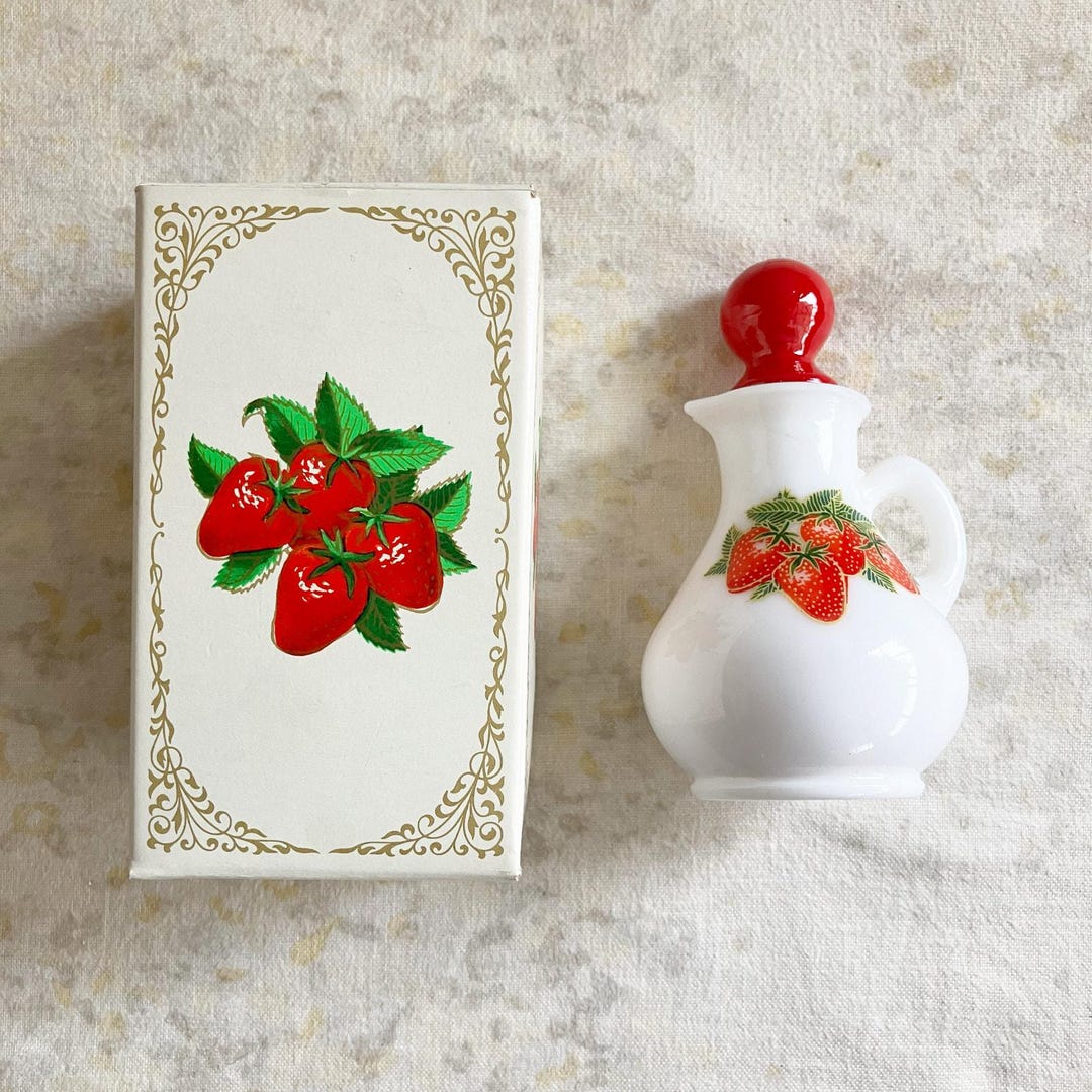 Empty Vintage 1970s Avon Strawberries and Cream Bath Foam Bottle - Etsy