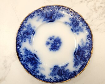 Antique Flow Blue Touraine Semi-porcelain Plate by Henry Alcock & Co ...