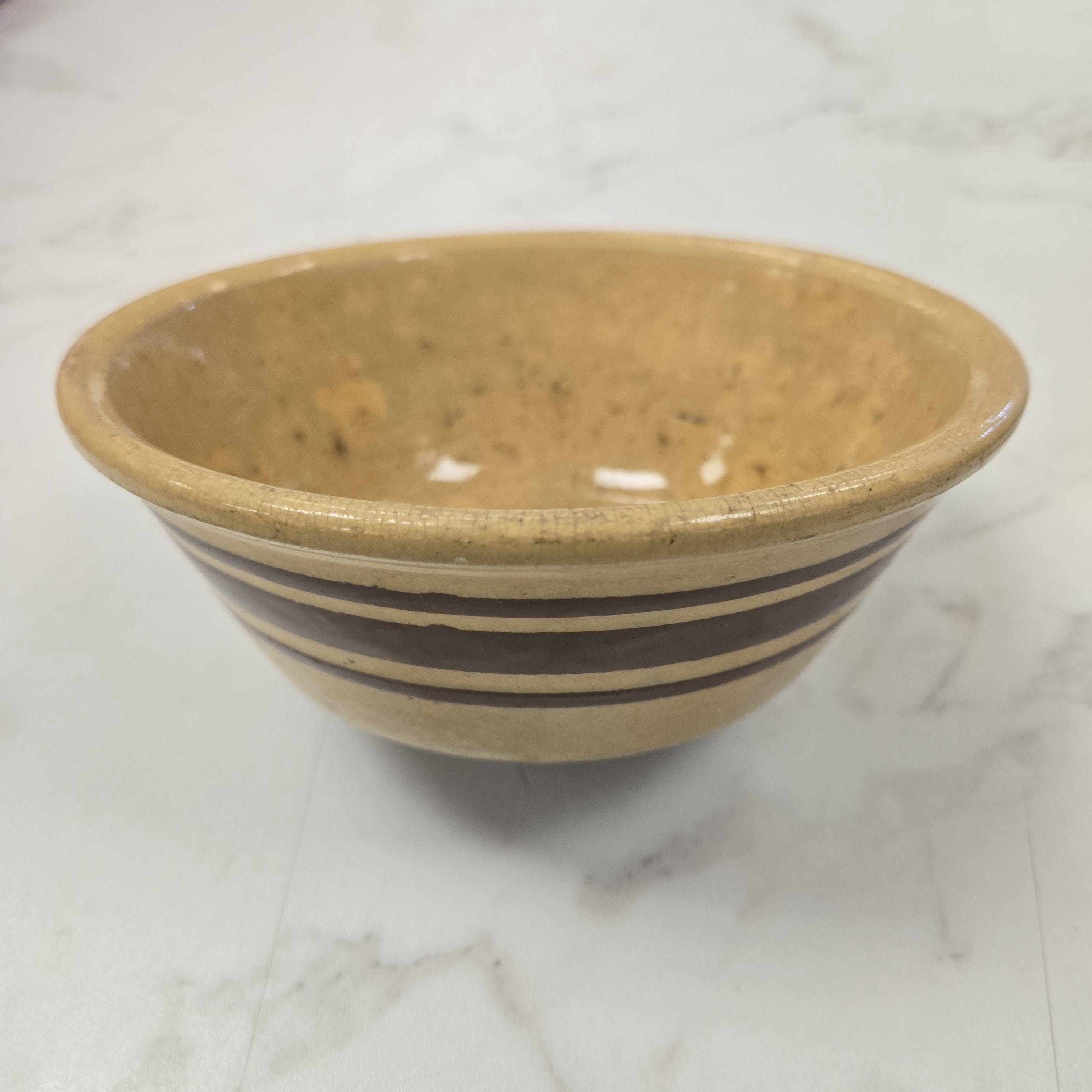 Antique 6" Yellow Ware Bowl - Etsy