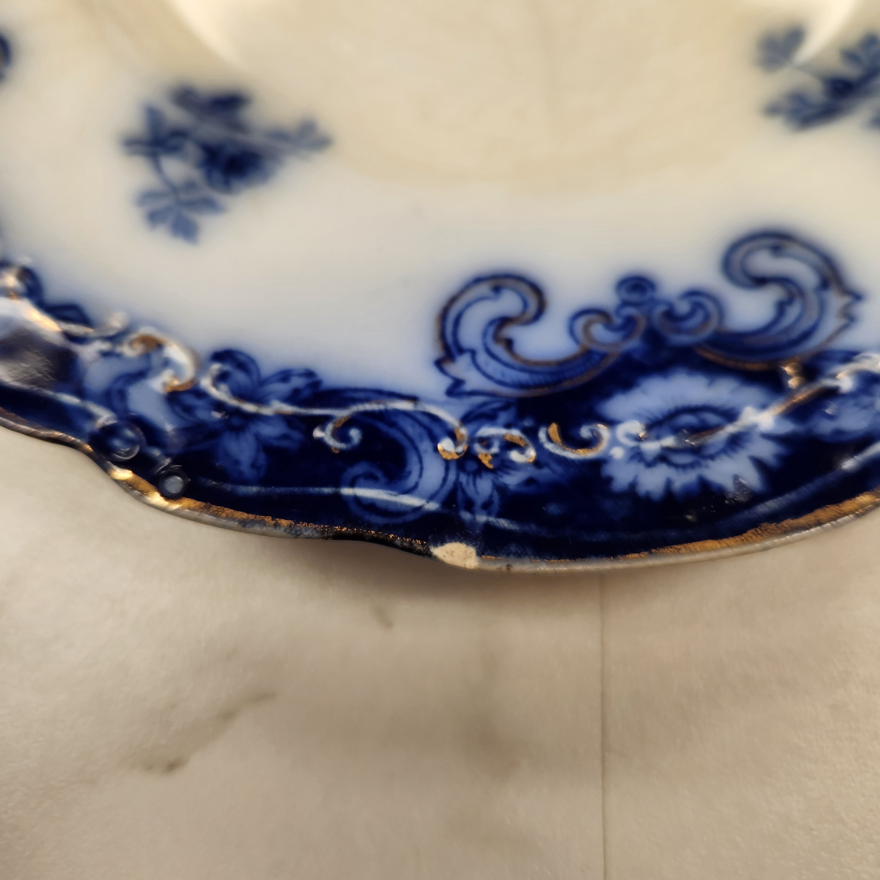 Antique Henry Alcock & Co England Flow Blue Plate - Etsy