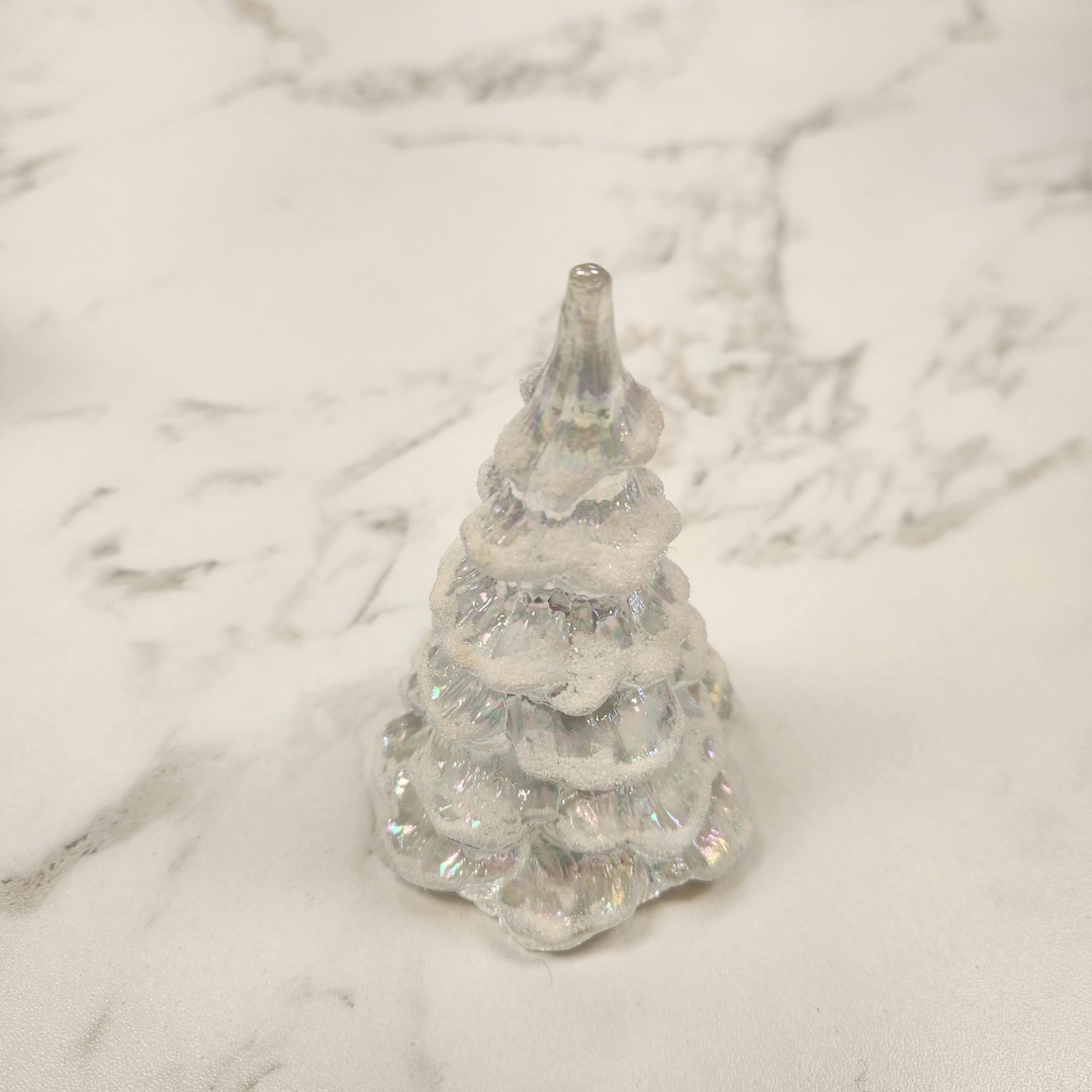 4" Iridescent Fenton Glass Tree - Etsy