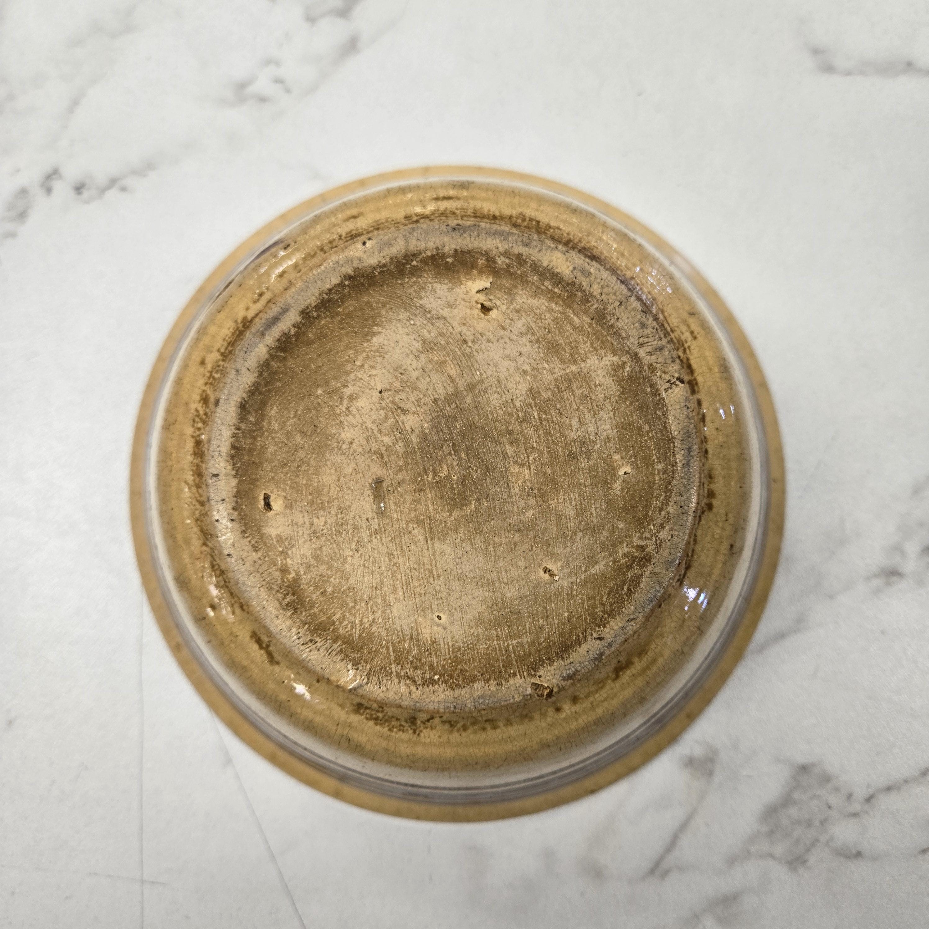 Antique 6" Yellow Ware Bowl - Etsy